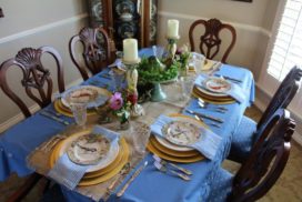 A BIRD INSPIRED TABLESCAPE - Belle Bleu Interiors