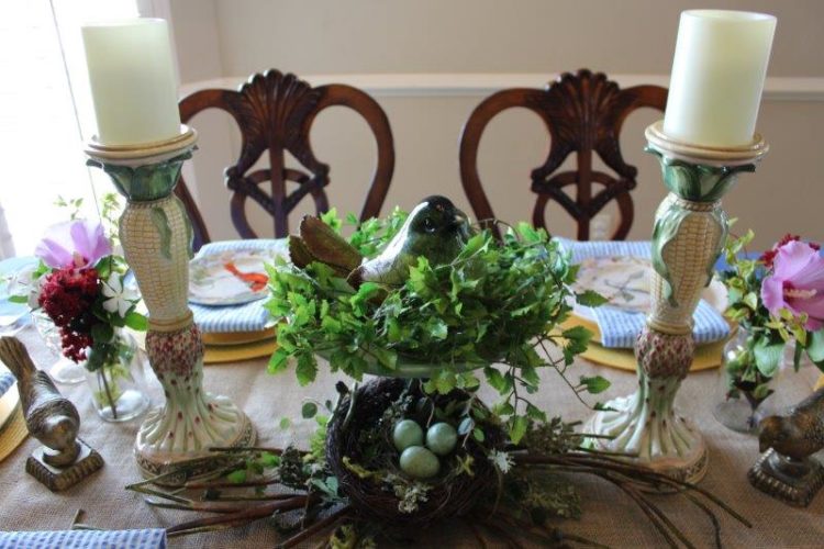 A BIRD INSPIRED TABLESCAPE - Belle Bleu Interiors
