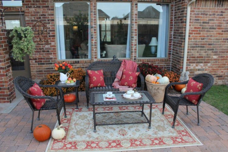 A FALL BACK PORCH - Belle Bleu Interiors