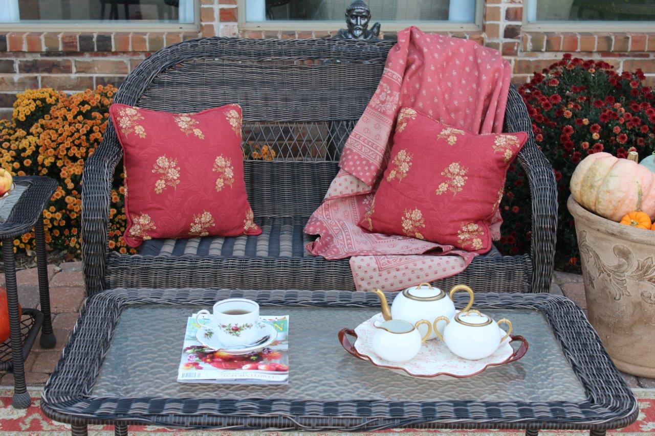 A FALL BACK PORCH - Belle Bleu Interiors