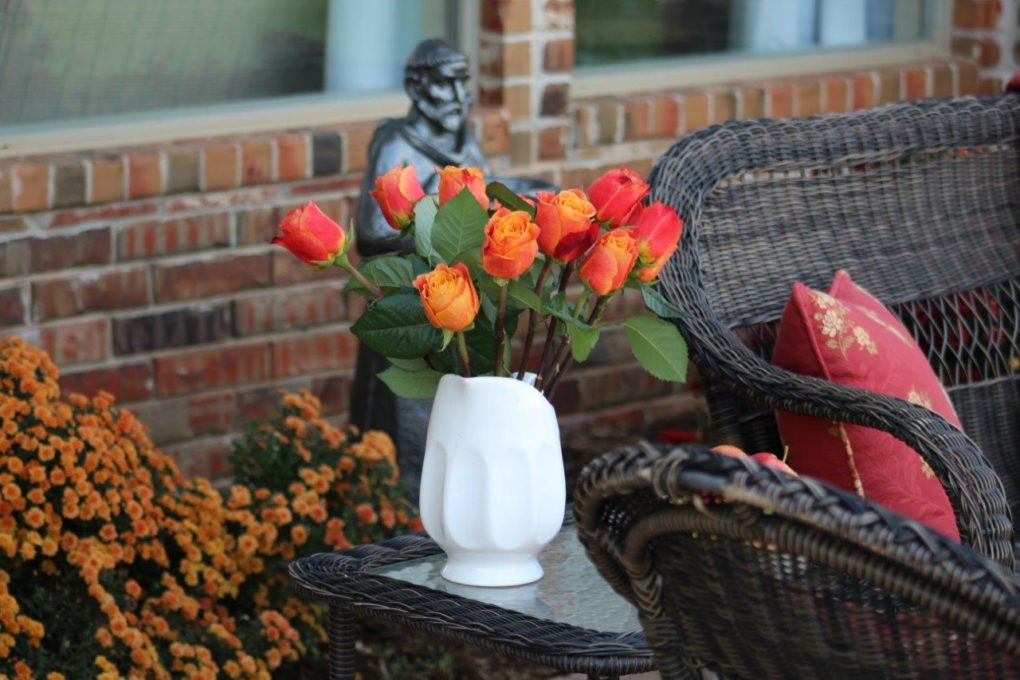 A FALL BACK PORCH - Belle Bleu Interiors