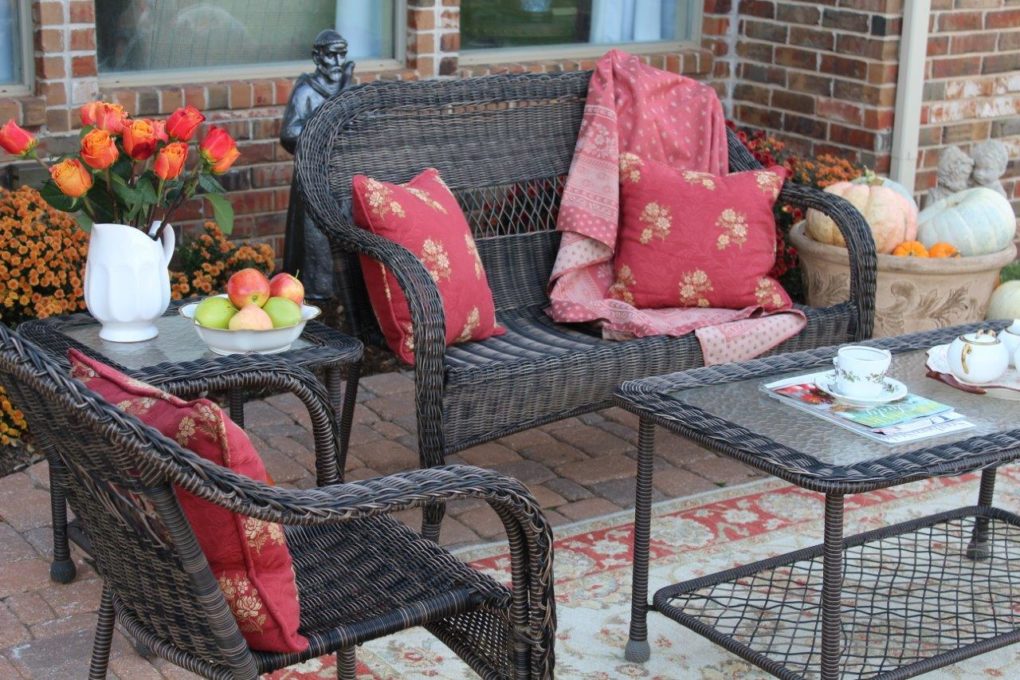 A FALL BACK PORCH - Belle Bleu Interiors