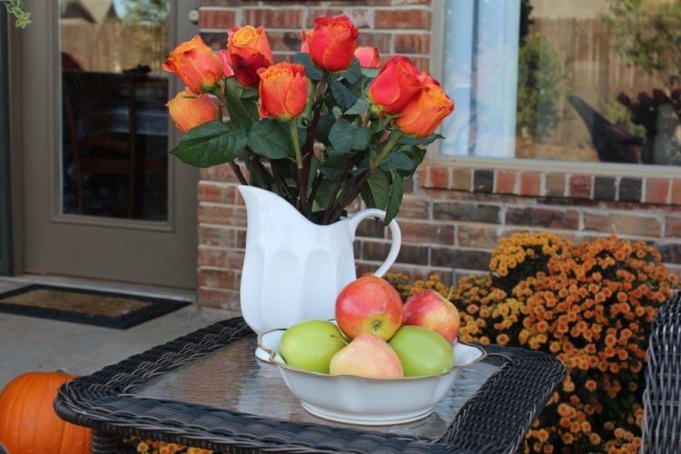 A FALL BACK PORCH - Belle Bleu Interiors