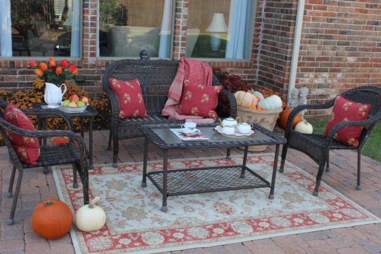 A FALL BACK PORCH - Belle Bleu Interiors