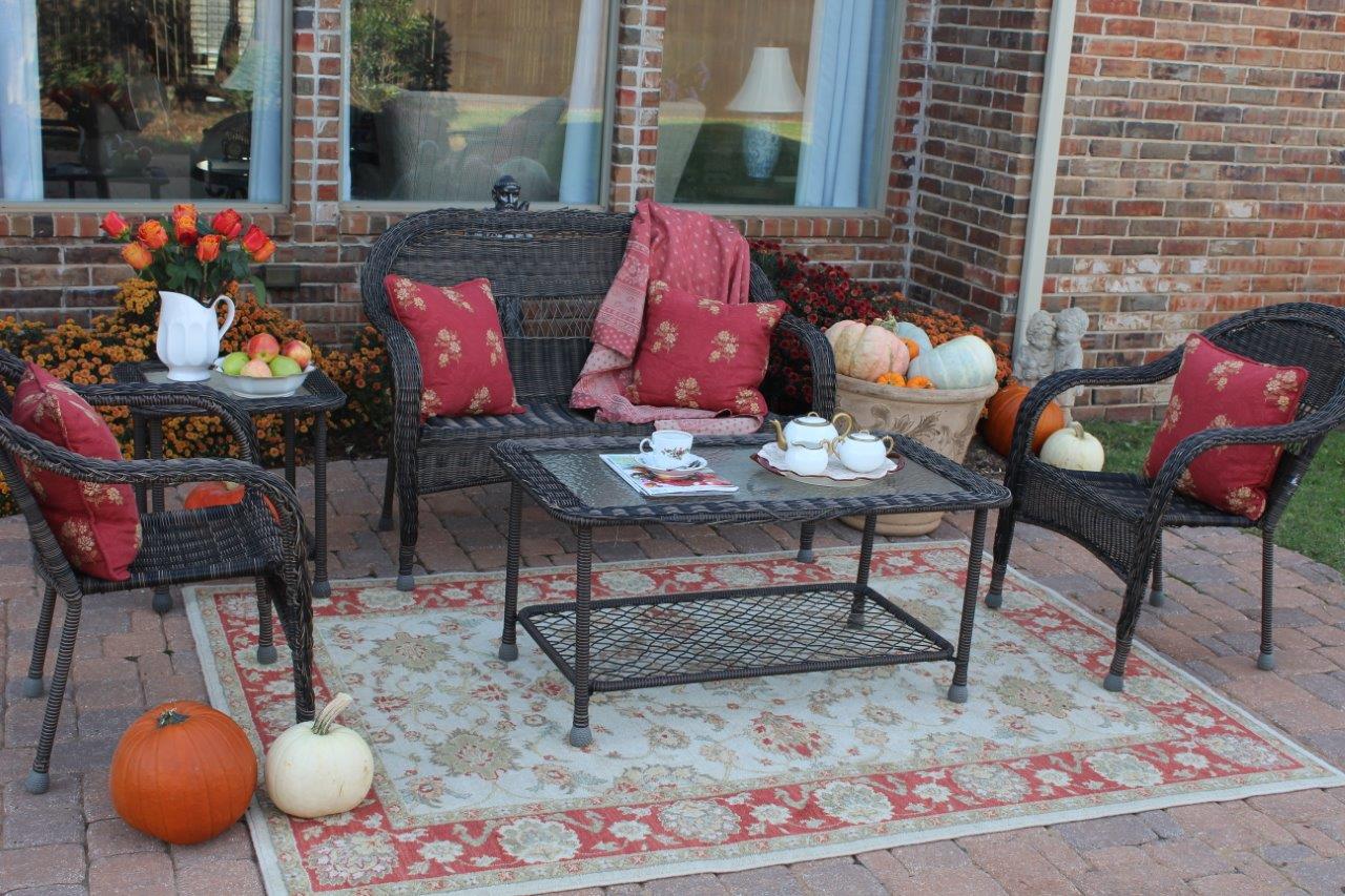 A FALL BACK PORCH - Belle Bleu Interiors