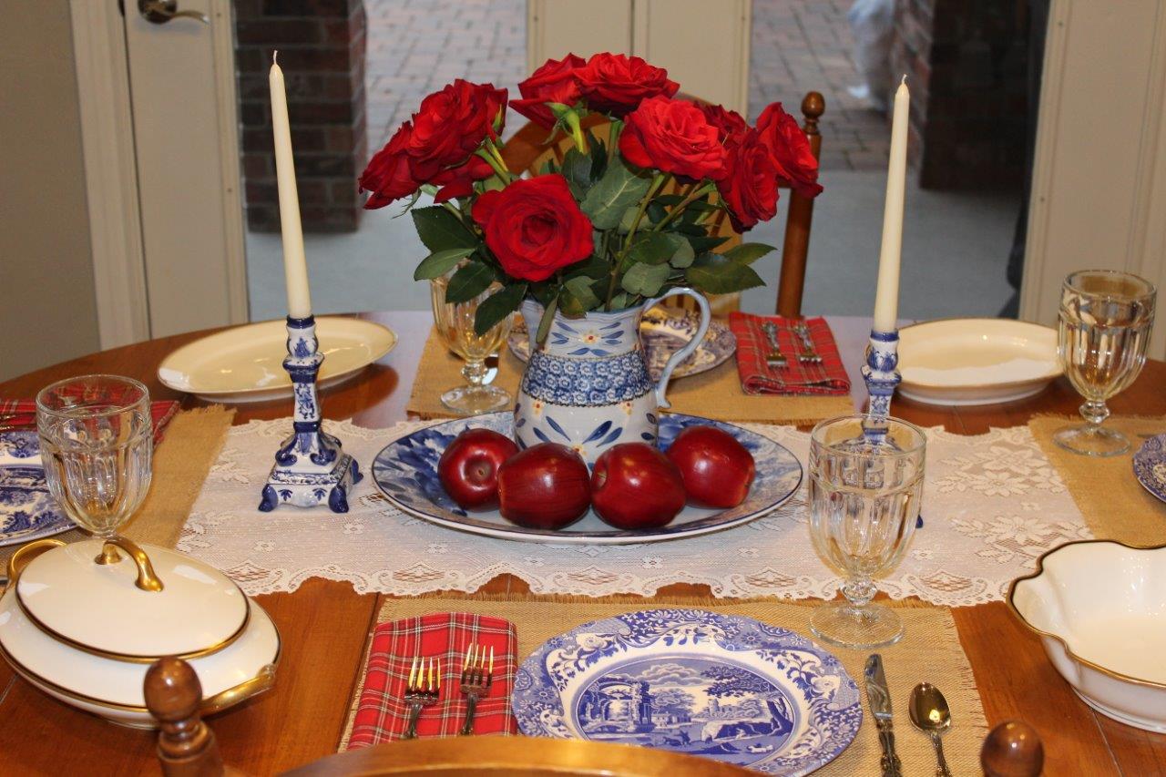 Tablescape Thursday: Mr. Bleu's Birthday Dinner - Belle Bleu Interiors