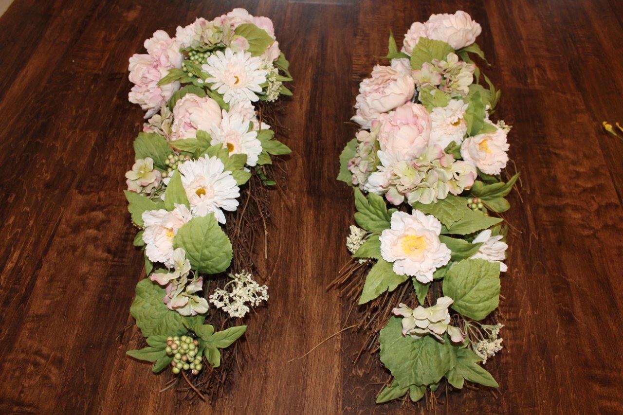 How to Make a Corner Swag - Belle Bleu Interiors