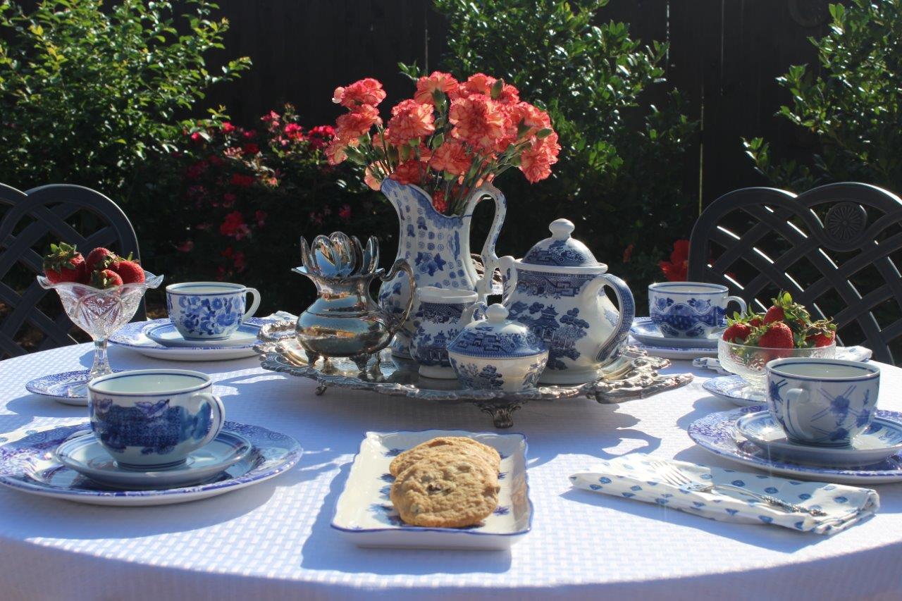 A Blue and White Tea Party - Belle Bleu Interiors