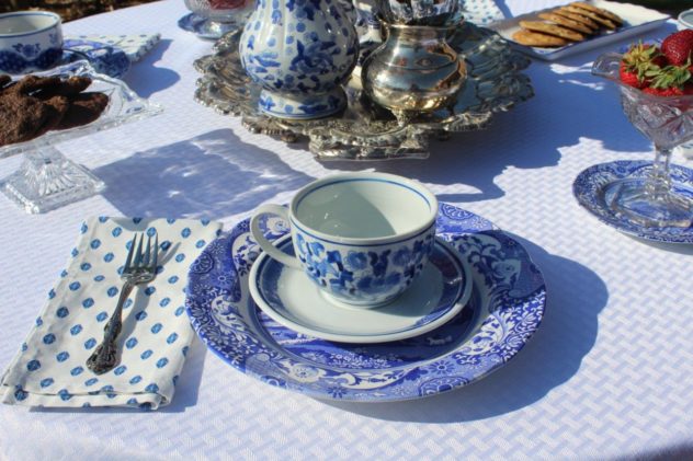 A Blue and White Tea Party - Belle Bleu Interiors