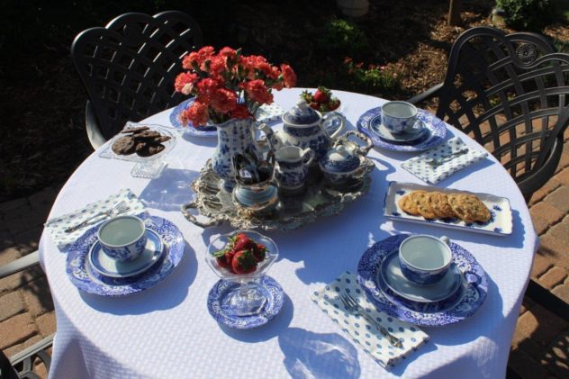 A Blue and White Tea Party - Belle Bleu Interiors