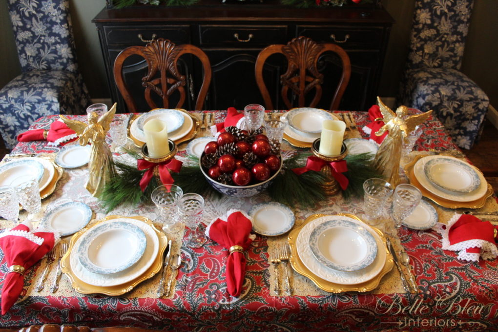 An Angelic Christmas Table - Belle Bleu Interiors