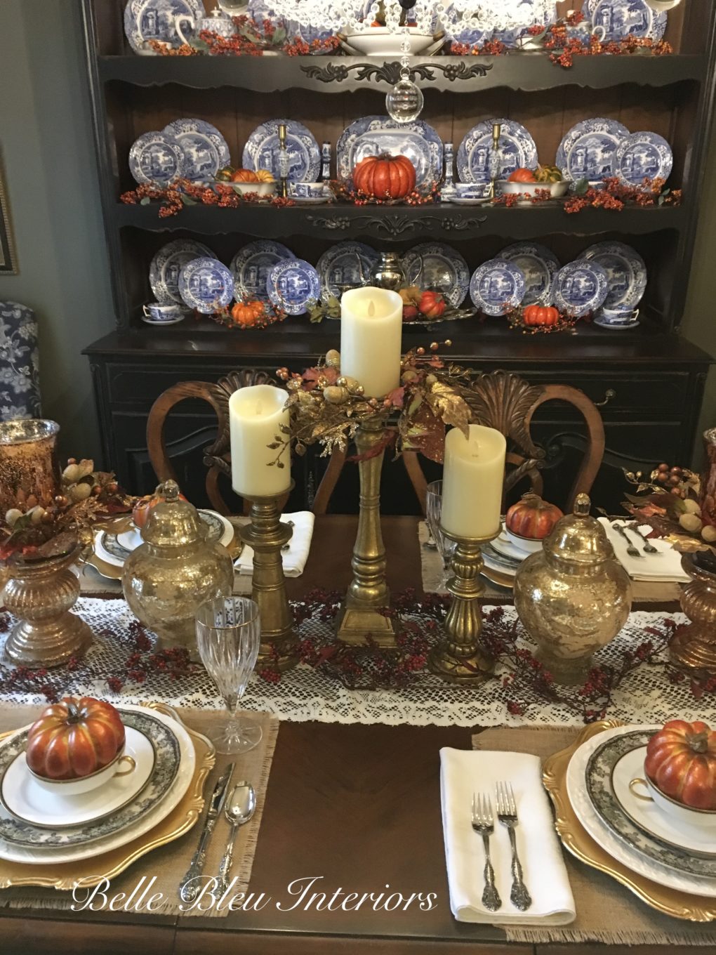 Gather Around the Table Thanksgiving Blog Hop - Belle Bleu Interiors