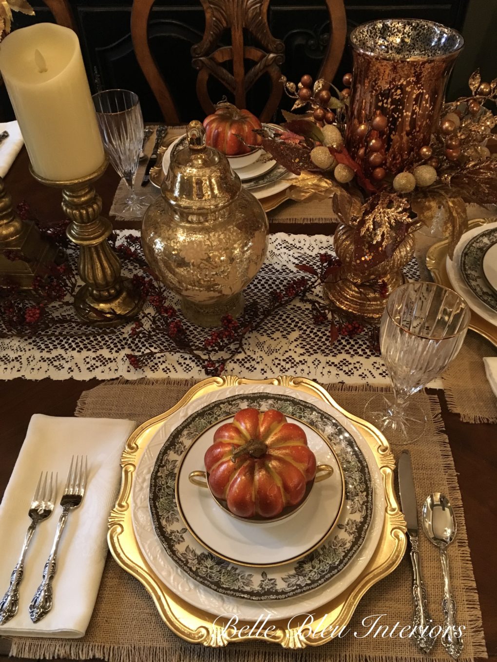 Gather Around the Table Thanksgiving Blog Hop - Belle Bleu Interiors