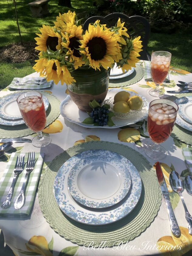 Welcoming Summer with an Outdoor Tablescape - Belle Bleu Interiors