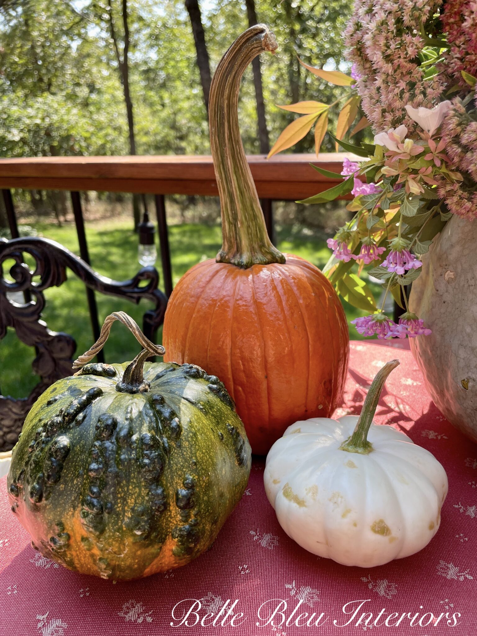 A Blooming Pumpkin - Belle Bleu Interiors