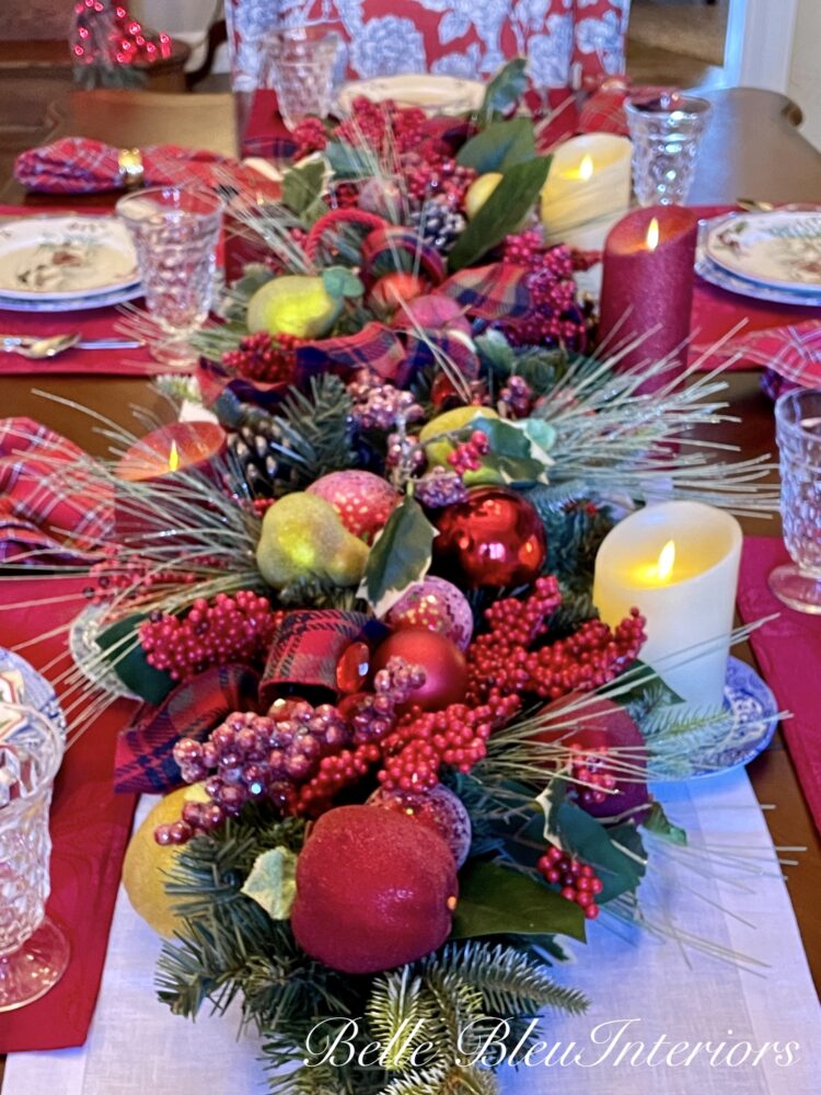 A Joyous Christmas Table - Belle Bleu Interiors