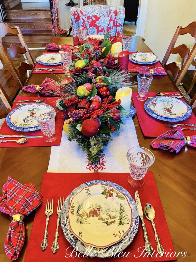 A Joyous Christmas Table - Belle Bleu Interiors