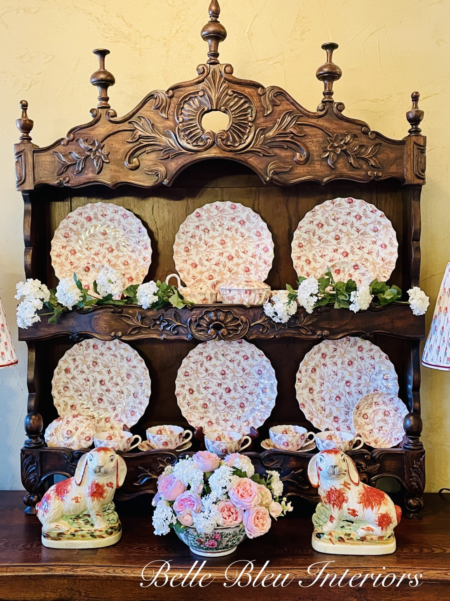 Early Spring in the Entry Hall - Belle Bleu Interiors