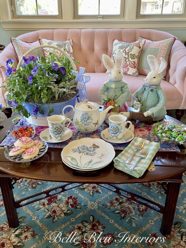 An Easter Tea on Tuesday - Belle Bleu Interiors