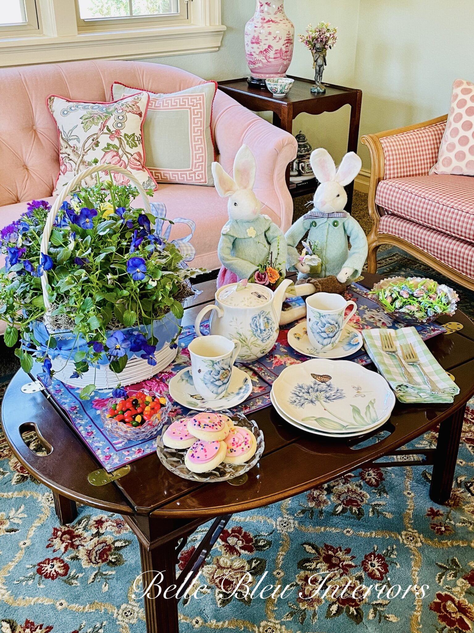 An Easter Tea on Tuesday - Belle Bleu Interiors